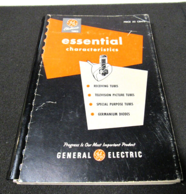 GE Tubes Essential Characteristics Tube Manual c 1950's-1960 | eBay