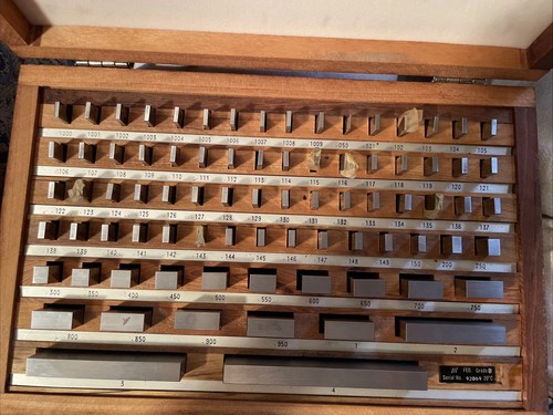CDCO Gage Block Set 81 Pieces Complete Blocks 01 Grade B W/Wood Case ...