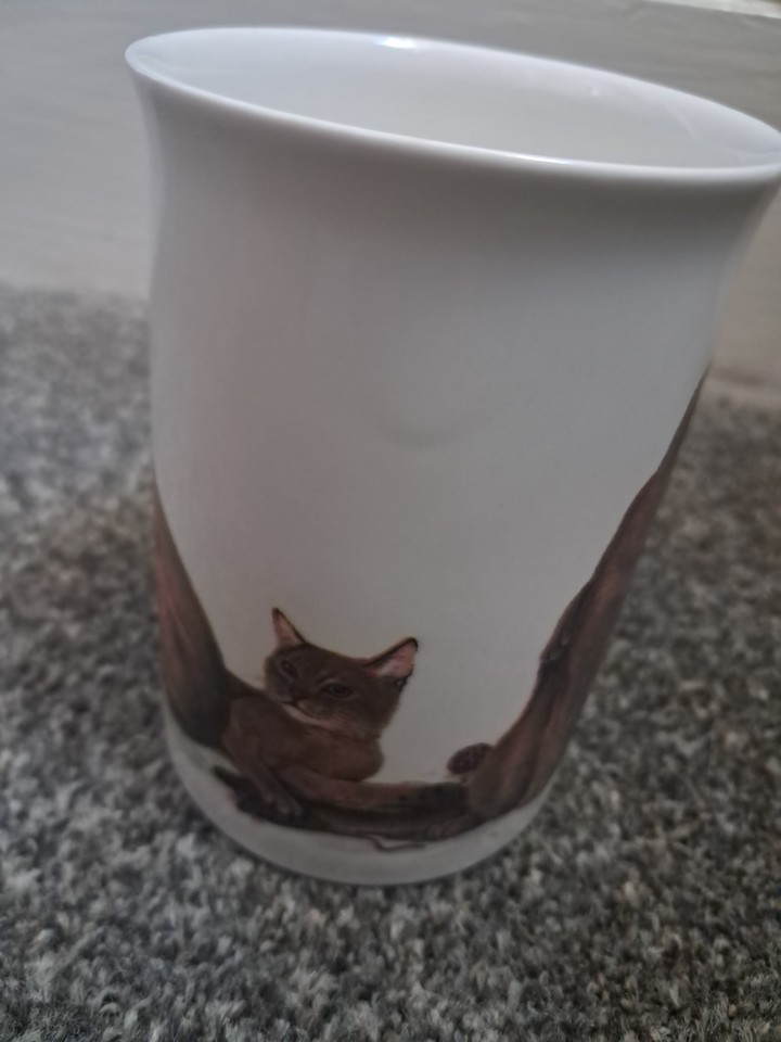 Vintage 1989 Roy Kirkham Cat Lovers Fine Bone China Coffee Mug ...