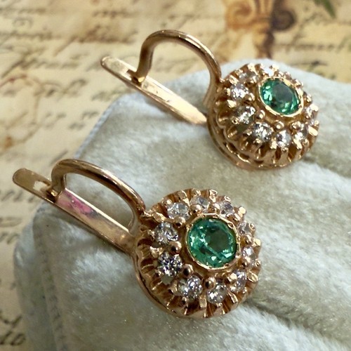 14K 585 Gold Earrings - Stunning! Vintage East European - #1701 | eBay