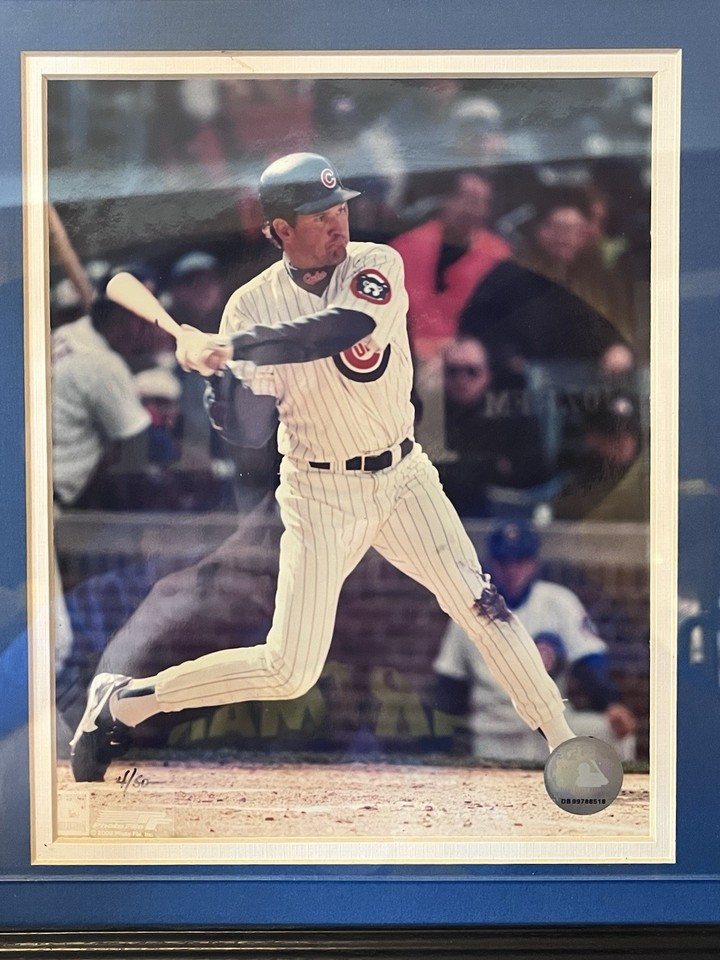 Highland Mint Ryne Sandberg Picture With Brick From Wrigley 3rd Base ...