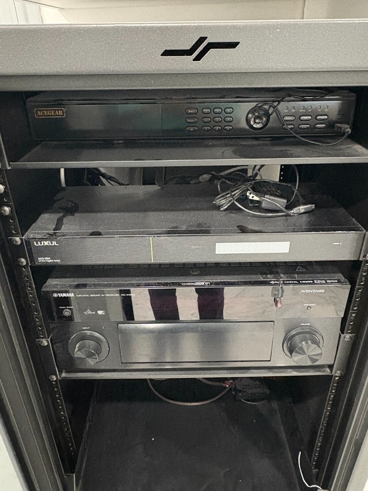 25U Server Rack Cabinet with 3 Side Panels + Glass Door -LOCAL PICKUP ...