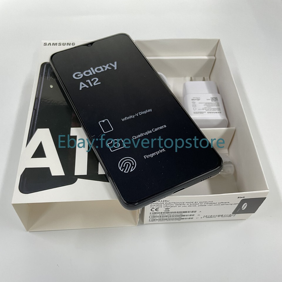 Samsung Galaxy A12 SM-A125U 32GB 3GB RAM 48MP Unlocked Smartphone- New ...