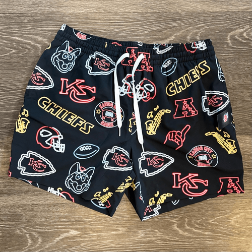 NWT Chubbies x NFL Men’s The Neon Chiefs Classic Lined Swim Trunk 5.5 ...