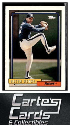 Butch Henry 1992 Topps Traded #49T Houston Astros Rookie | eBay
