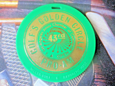 vtg PGA TOUR Bag Tag - 1969 LOS ANGELES OPEN - Pro-Am - Rancho Park ...