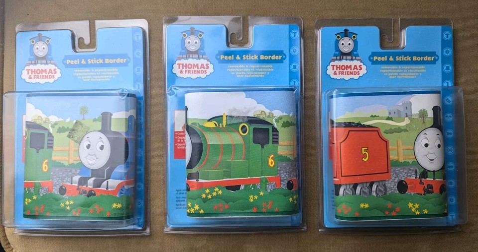 Thomas & Friends Train Wall Paper Border Peel & Stick 5 Inches x 15 ...