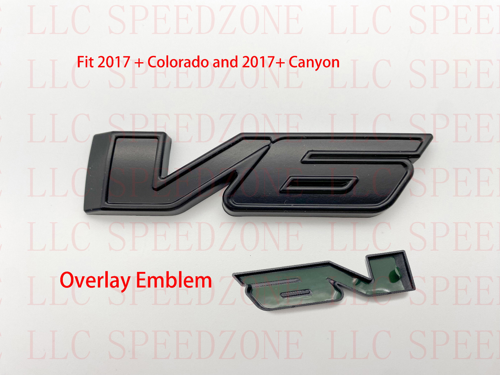 1PC Matte Black Rear Tailgate V6 Emblems Badge Fit For 2017+ Canyon ...
