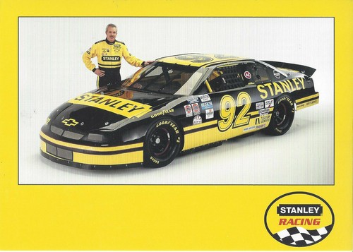 1995 LARRY PEARSON "STANLEY TOOLS" #92 NASCAR BUSCH SERIES POSTCARD | eBay