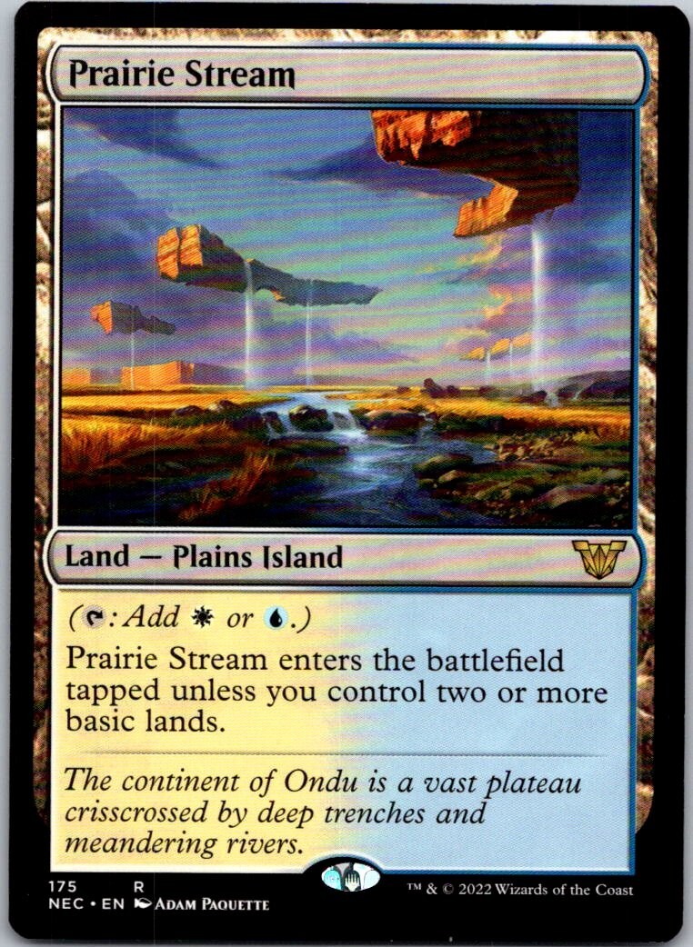 Magic the Gathering Prairie Stream Kamigawa: Neon Dynasty Commander MTG ...