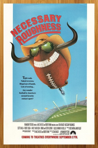 1991 Necessary Roughness Vintage Print Ad/Poster Football Movie Promo ...