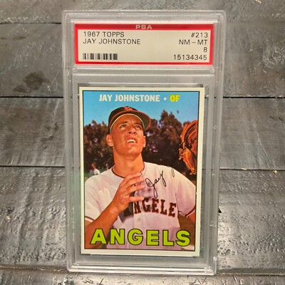 1967 Topps Jay Johnstone #213 *Angels* PSA 8 NM-MT | eBay