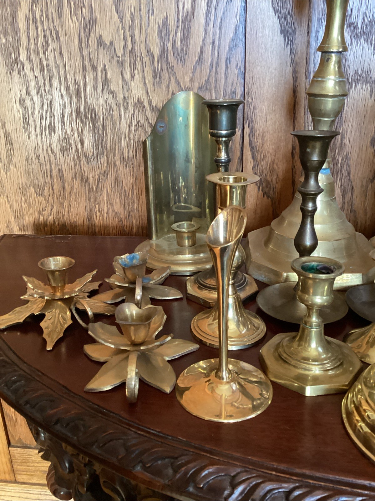 Brass Candle Stick Holders Lot of 18 Mixed Different Sizes Used | eBay