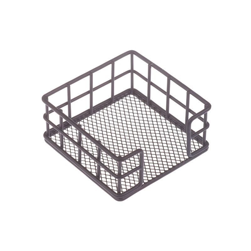 Metal Sticky Note Holder Square Black Sticky Note Dispenser Holder For ...