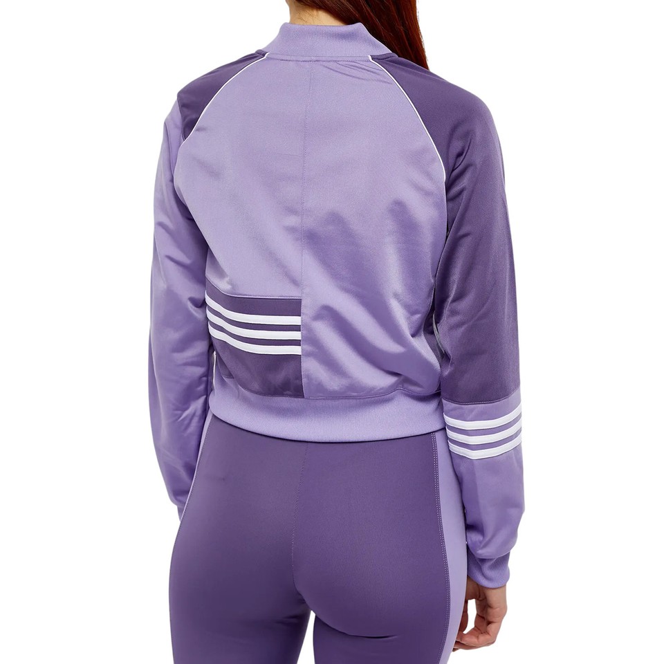 Women's Adidas Originals Magic Lilac Short Superstar Track Top Jacket ...