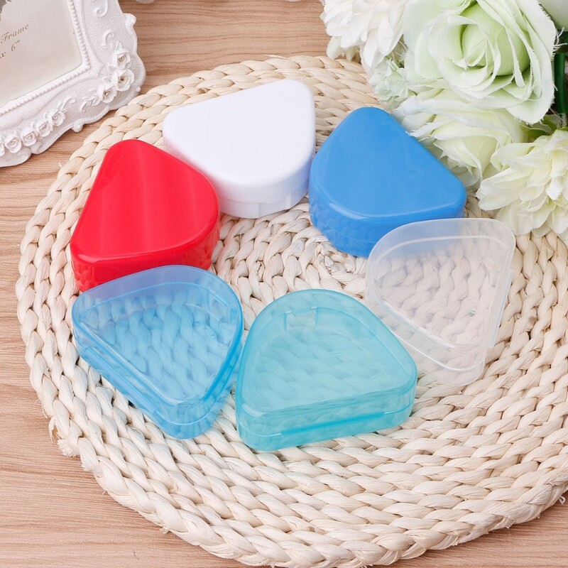 Orthodontic Retainer Denture Bath Mouthguard Storage Box for Case Tray ...