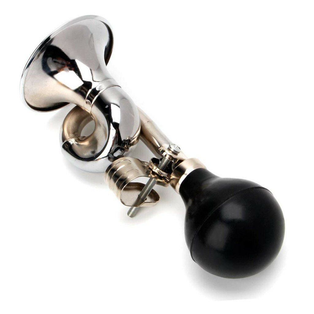 Loud Bicycle Handlebar Vintage Hooter Metal Air Horn Bell Bike Squeeze ...