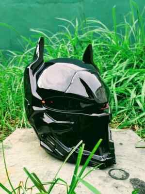 Custom Batman Arkham Knight Helmet Black For Motorcycle (APPROVED DOT ...