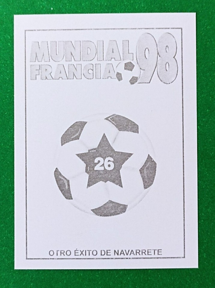 1998 Navarrete France World Cup FIFA #026 YOUSSEF ROSSI Morocco Team ...