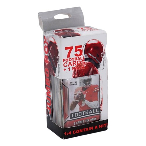 Fairfield Jumbo Box 75 Football Trading Cards + 1 Pack Owayne Haskins ...
