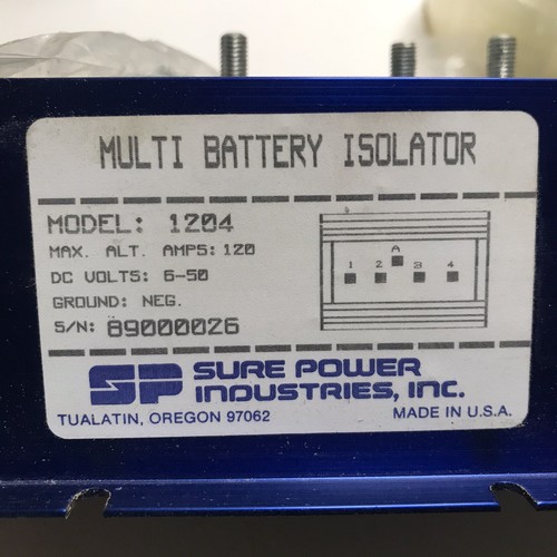 Sure Power 120 Amp Multi-Battery Isolator | Model# 1204 | eBay