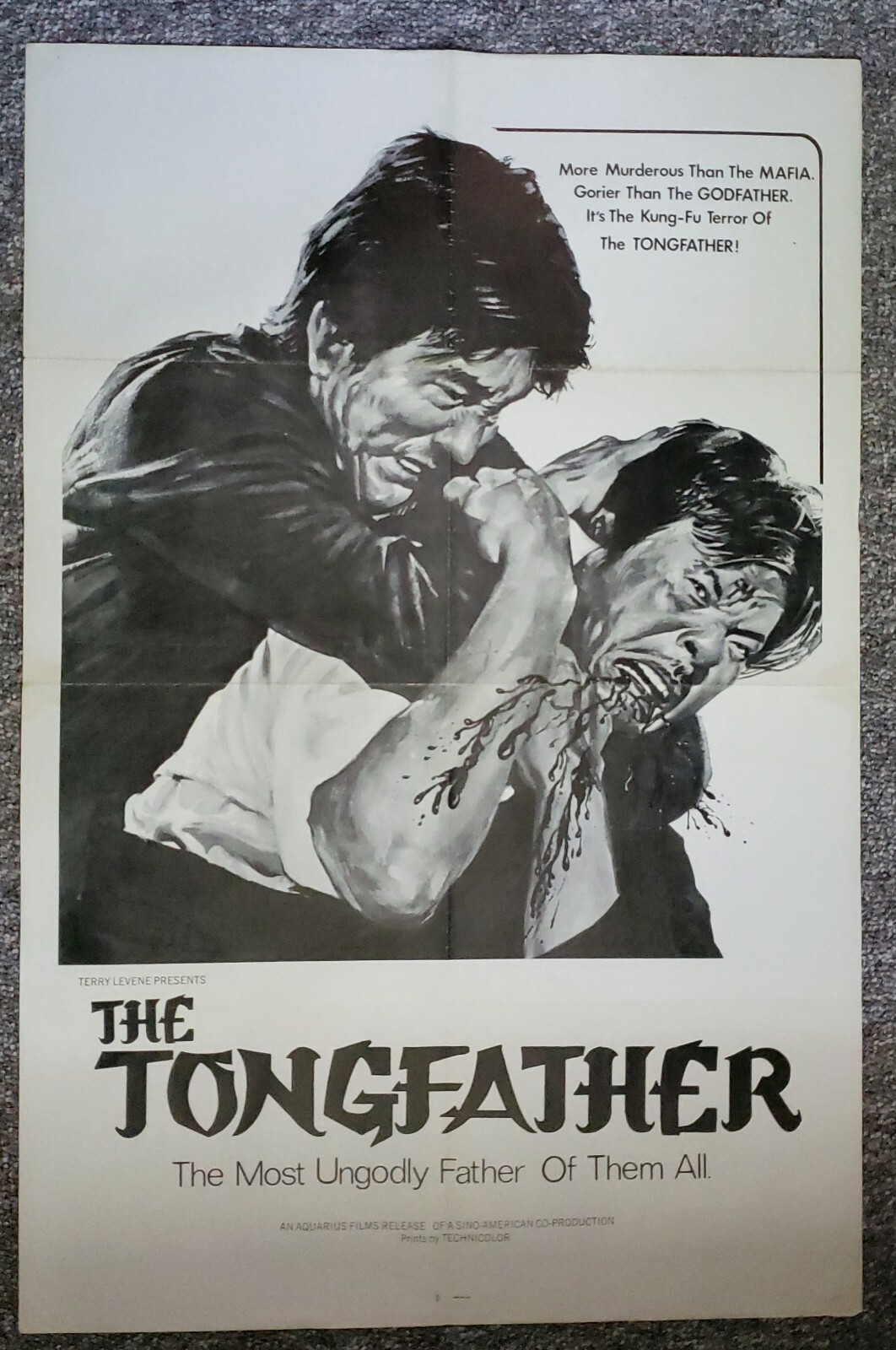 The Tongfather 1974 Peng Tien Hung Lieh Chen Martial Arts One Sheet Poster | eBay
