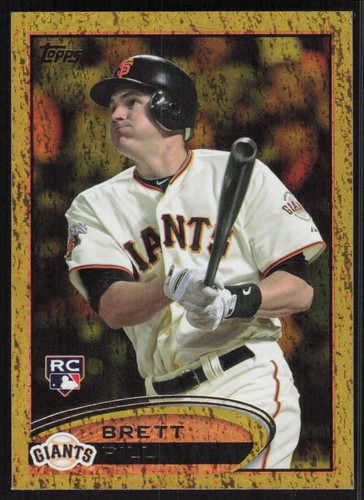 2012 Topps #70 Brett Pill Gold Sparkle San Francisco Giants | eBay
