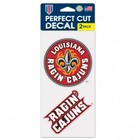 Louisiana Ragin Cajuns Set of 2 Die Cut Decal Stickers Perfect Cut Free ...