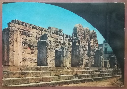 SIRACUSA - TEMPIO DI APOLLO - SEC. VI a. C. 1970 TIMBRO: BUON NATALE ...