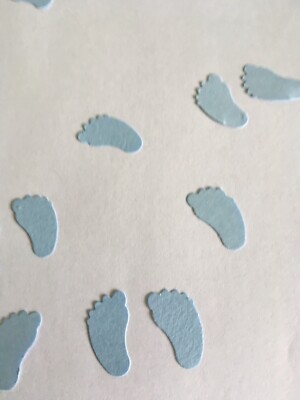 Blue Baby Feet Cut Outs, Scrapbooking, Crafts, Embellishments X 100 ...