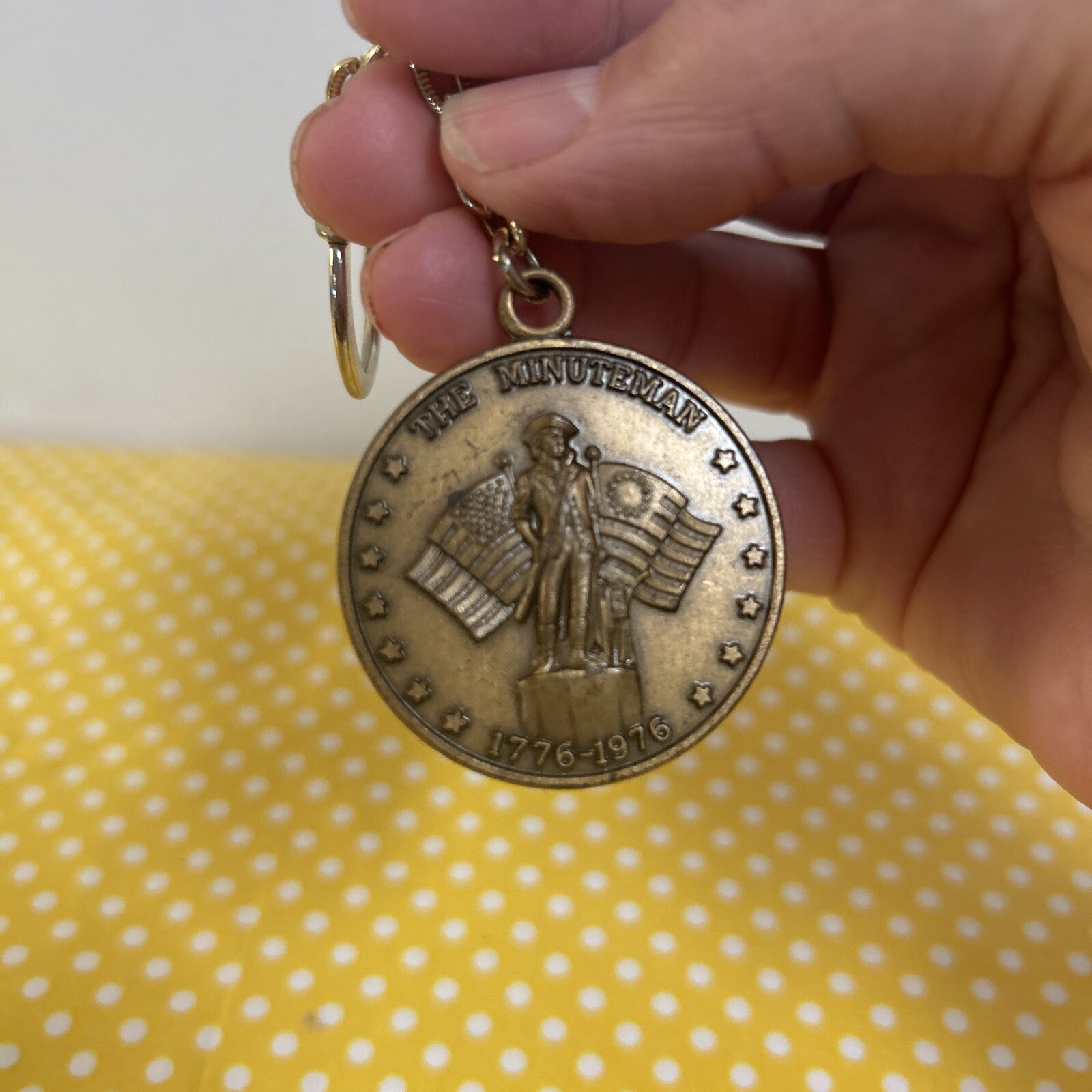 Vintage USA Bicentennial 1776-1976 The Minute Men Medallion Collectible ...