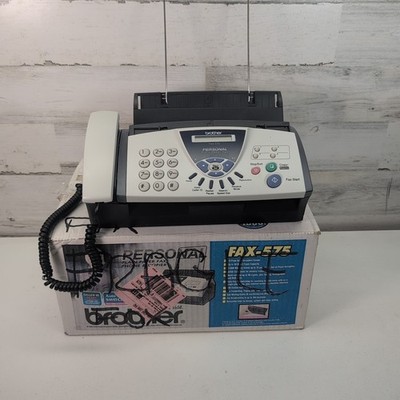 Brother FAX-575 Personal Plain Paper All-in-One Fax Machine Copier ...