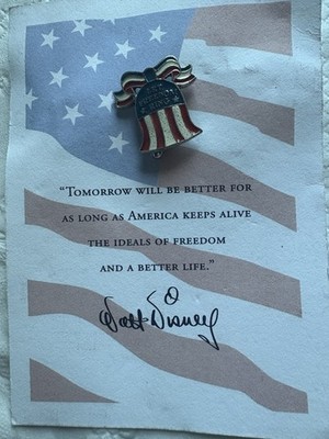 Disney Patriotic Liberty Bell Pin with Walt Disney Quote | eBay