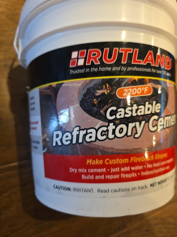 High Temp Castable Refractory Cement for Fireplace & Woodstove Repair ...
