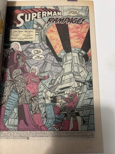 Superman #7 DC Comics 1987 John Byrne 1st Appearance Rampage High Grade ...