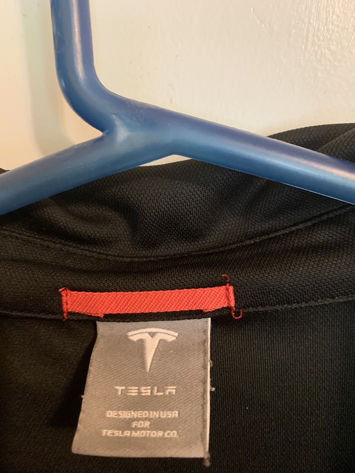 Tesla Motors Mens Polo Shirt Black White Logo Short S… - Gem