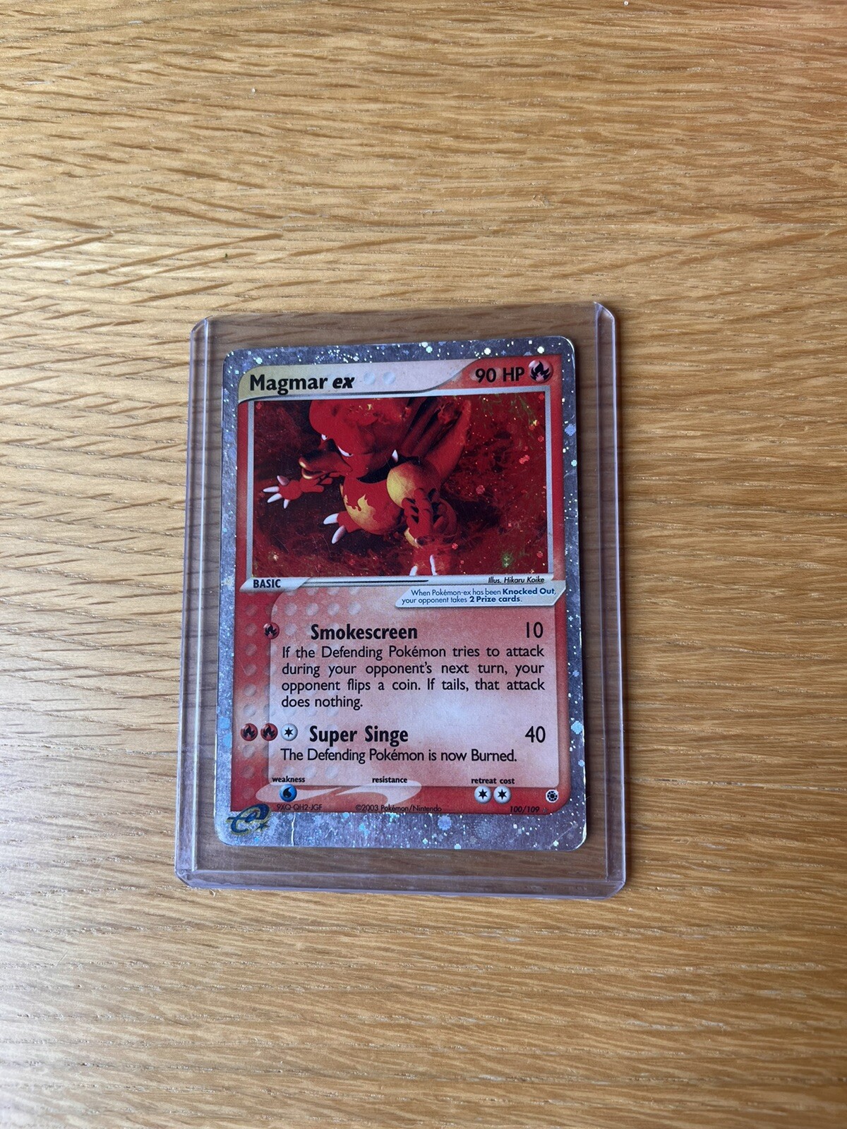 Pokemon Card - Magmar ex Ruby and Sapphire 100/109 Ultra Rare Lightly ...