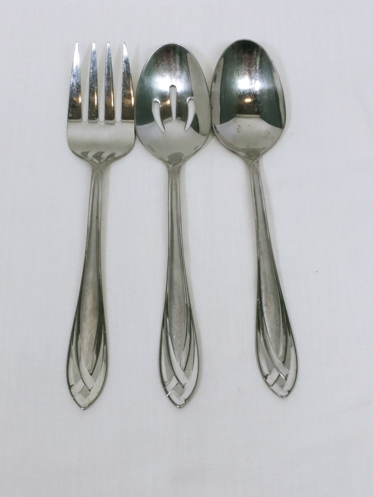 Hampton Silversmiths FROSTED LACE 3-Piece, Serving Flatware (RF922) | eBay