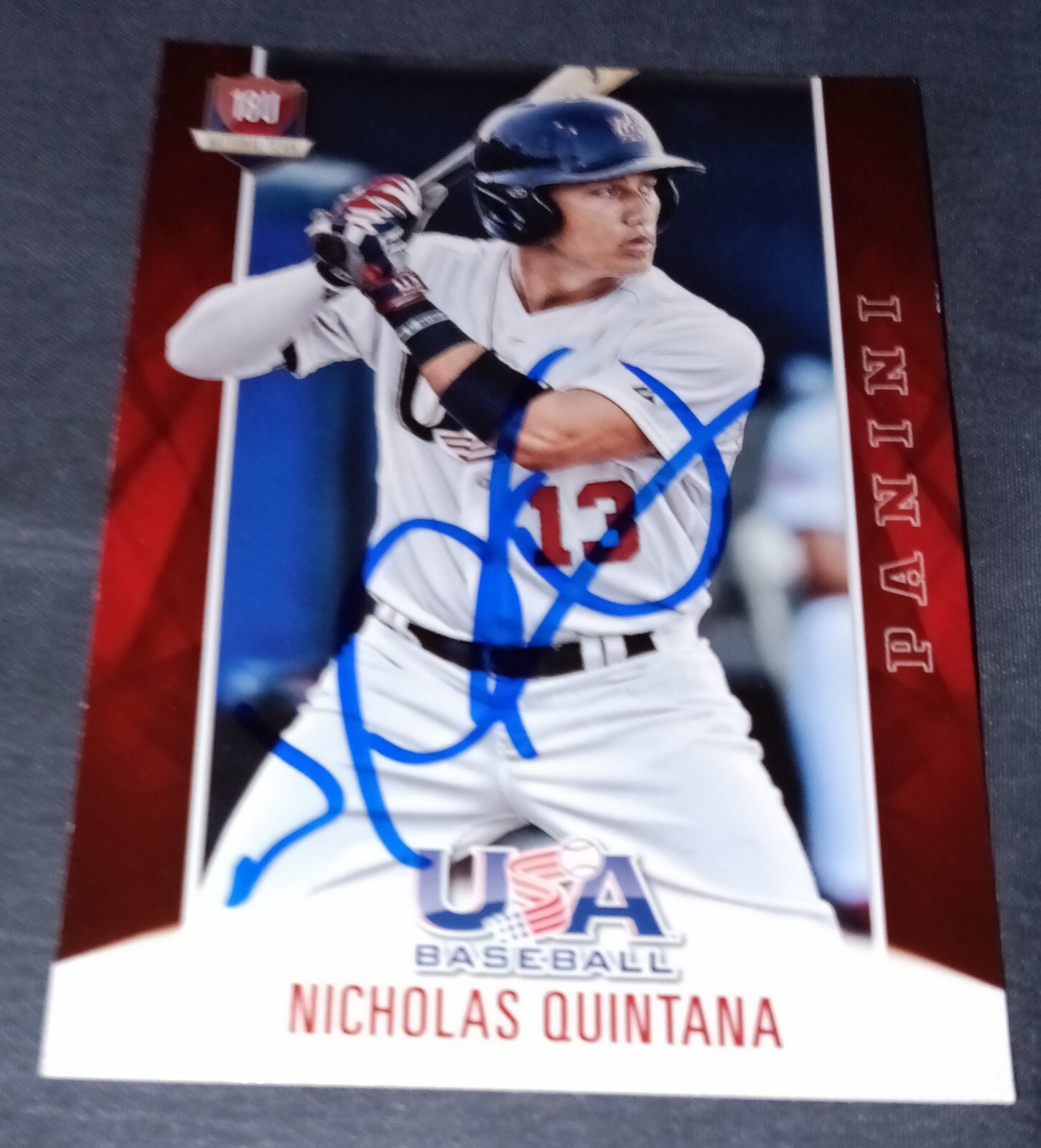 Nicholas Nick Quintana Signed 2015 Panini USA Baseball Auto Card | eBay