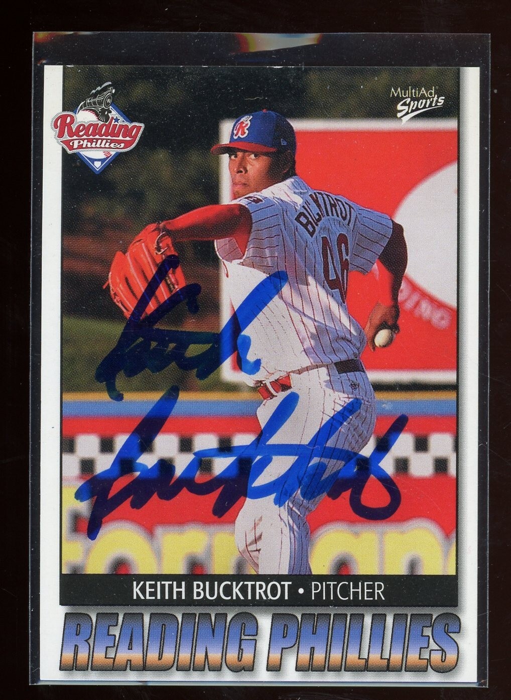 2004 Reading Phillies KEITH BUCKTROT Signed Card autograph auto RC ...