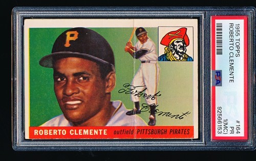 1955 Topps ROBERTO CLEMENTE Rookie #164 PSA 1 MC | eBay