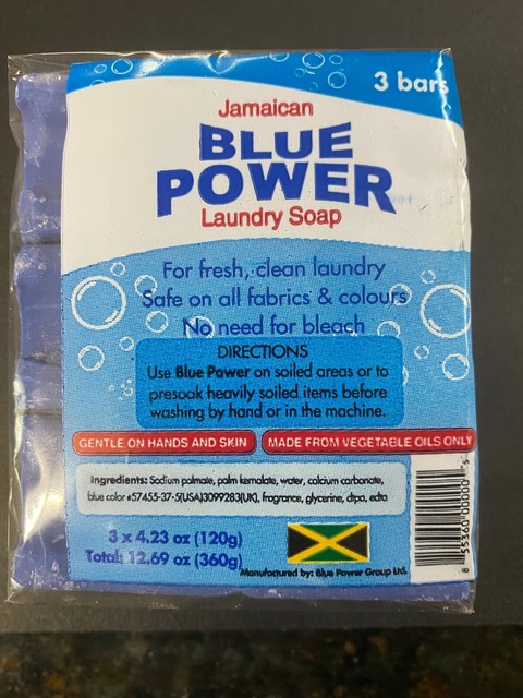 Jamaican Blue Power Laundry Soap 3 Bars 120 G Each for sale online | eBay