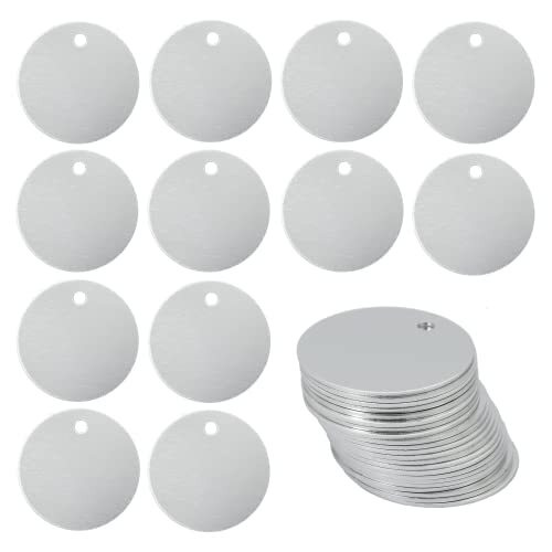 Round Aluminum Blank Tags Stamping Blanks Engraving Blanks 25 Pack ...