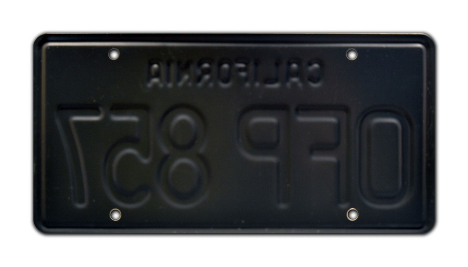 Herbie The Love Bug | 1963 VW Beetle | OFP 857 | STAMPED Prop License ...