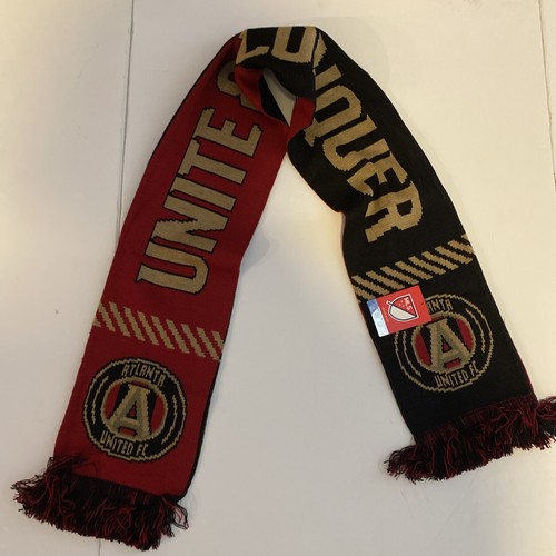 Atlanta United red black new scarf MLS scarf soccer United Conquer | eBay