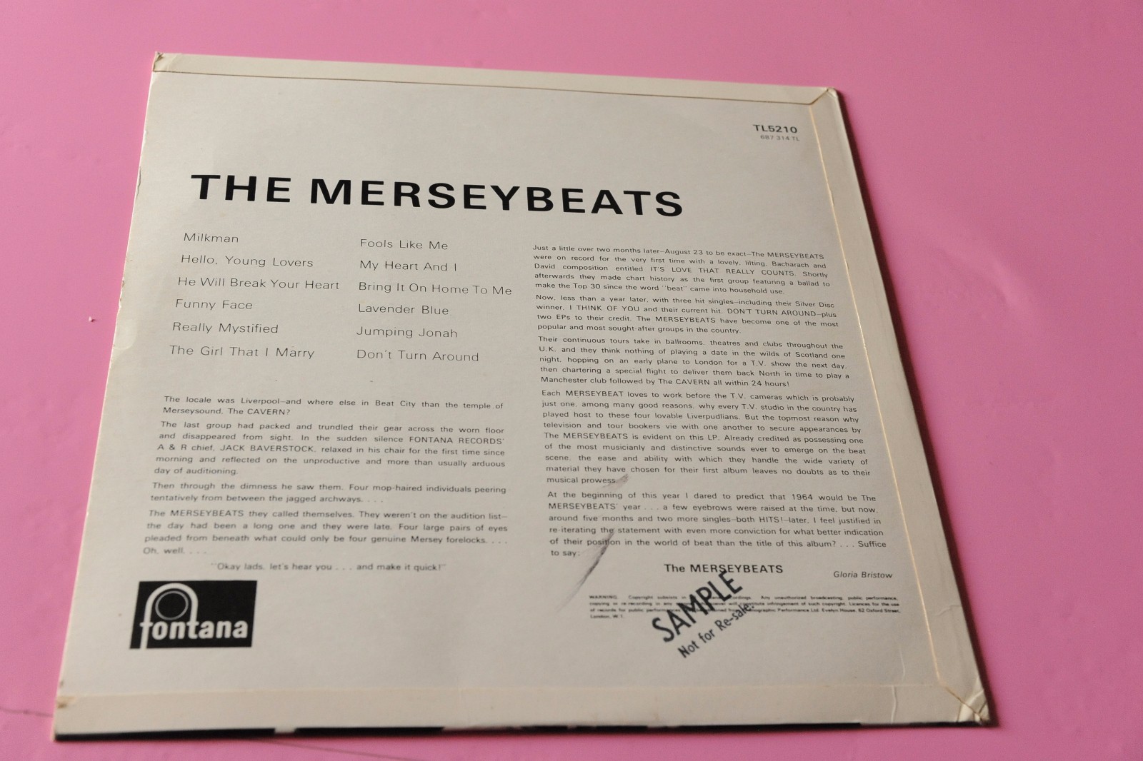THE MERSEYBEATS LP 1°ST ORIG UK 1964 NM ! LAMIANTED FLIPBACK COVER ...