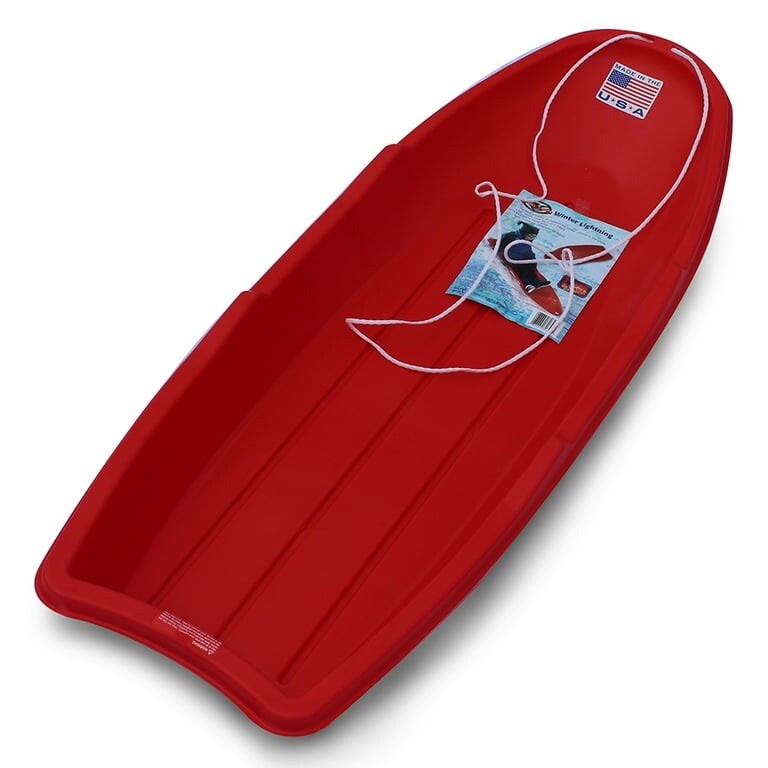 **3 PACK** Lightning Snow Sleds for Kids & Adults. Sand Slider 48” RED ...