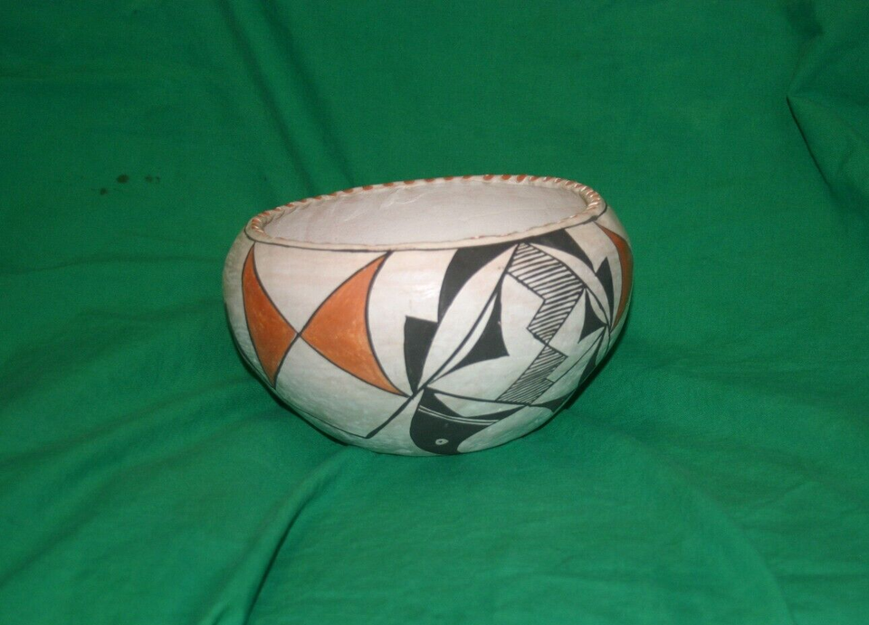 ACOMA RITA MALIE RED CORN CLAN FINE LINE CROW BIRD SPIRIT PUEBLO INDIAN ...