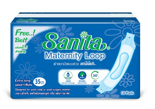 Sanitary Maternity Pads Napkin Towel Loop Free Belt Extra Long ...