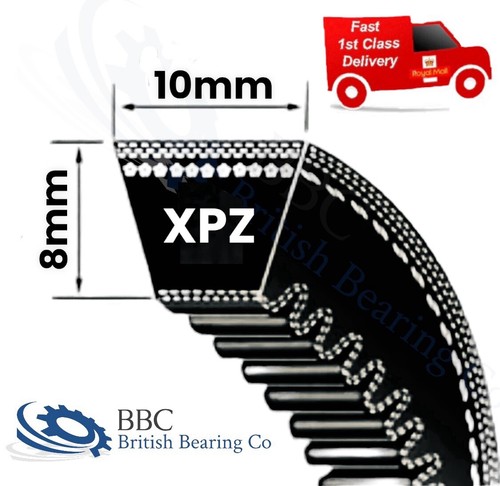 XPZ SEC COGGED V BELT (XPZ SECTION BRANDED 10 x 8MM V BELT ) - CHOOSE ...